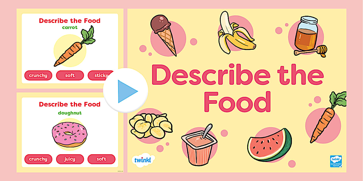 Describe the Food PowerPoint Game - Twinkl