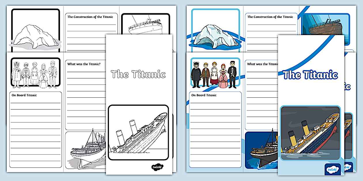 The Titanic Leaflet Template (teacher made) - Twinkl