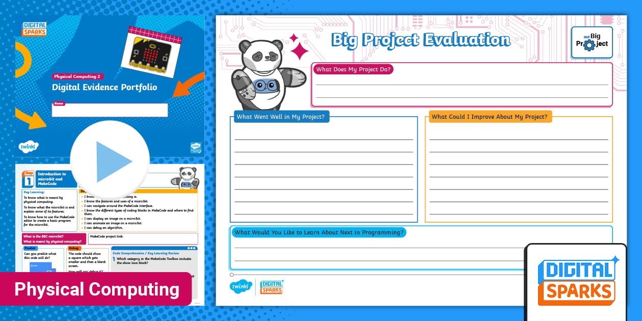 FREE! - Digital Sparks Physical Computing Digital Evidence Portfolio