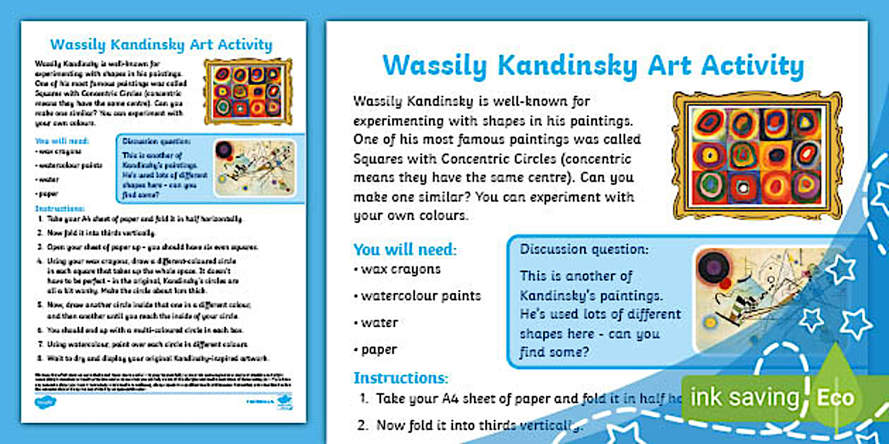 Wassily Kandinsky Art Activity - Twinkl