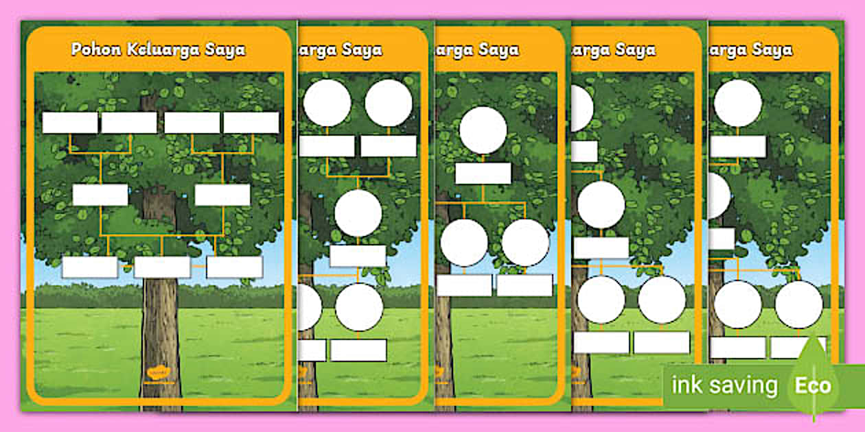 My Family Tree Worksheets Indonesian (teacher made) - Twinkl