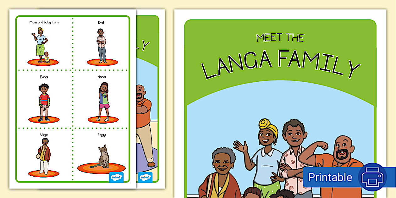 Foundation Phase English Phonics Meet The Langa Family Posters