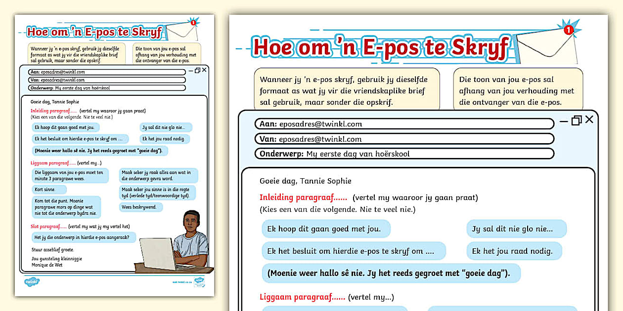 Hoe om 'n E-pos te Skryf