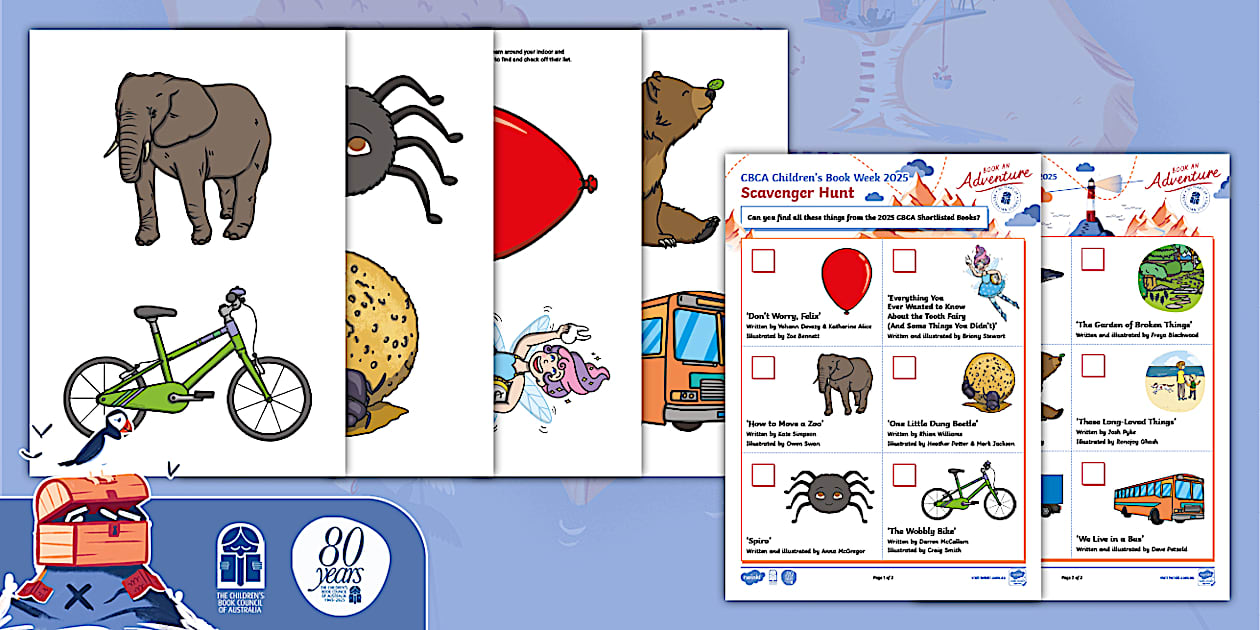 CBCA Children's Book Week 2025 Scavenger Hunt | Twinkl