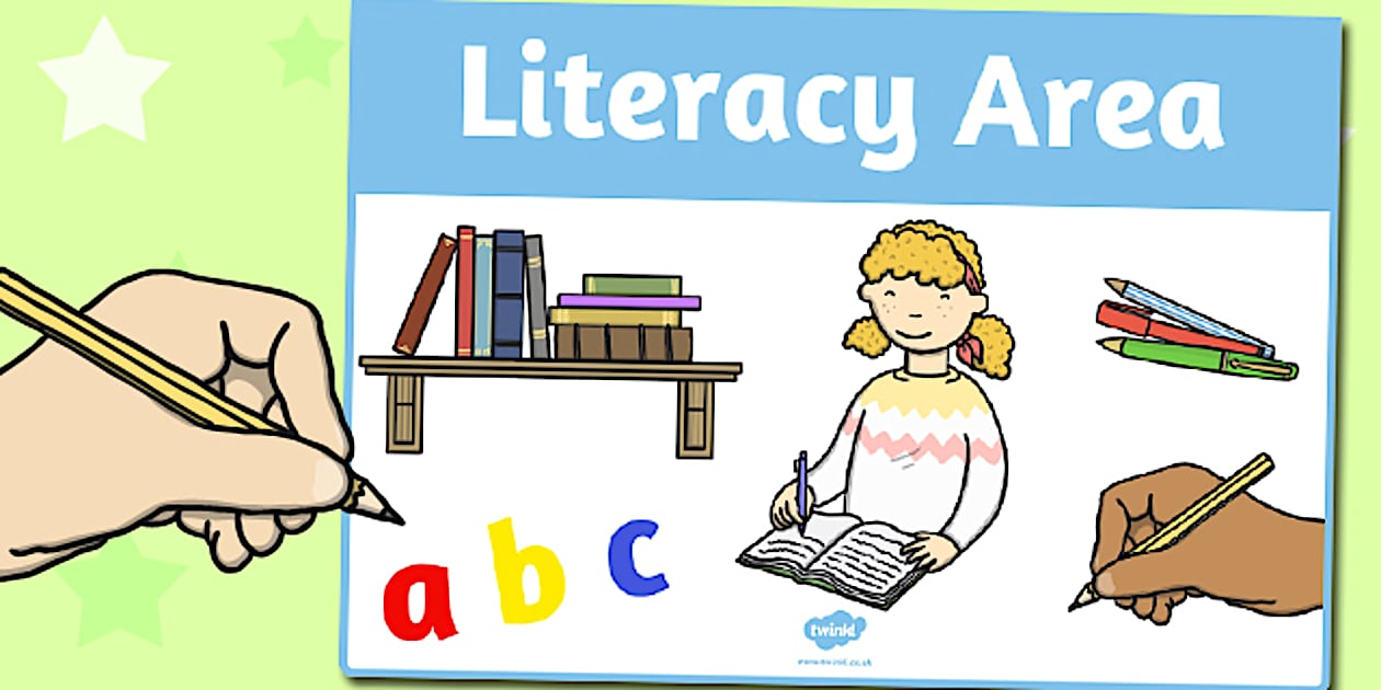 Editable Literacy Area Sign (teacher made) - Twinkl