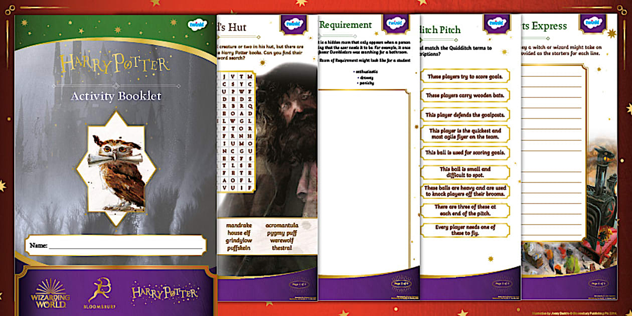 FREE! - Harry Potter Giant Activity Mat Activity Booklet [Ages 9-11]