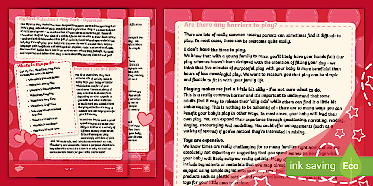 My First Valentines Day Play Pack - Overview (Teacher-Made)