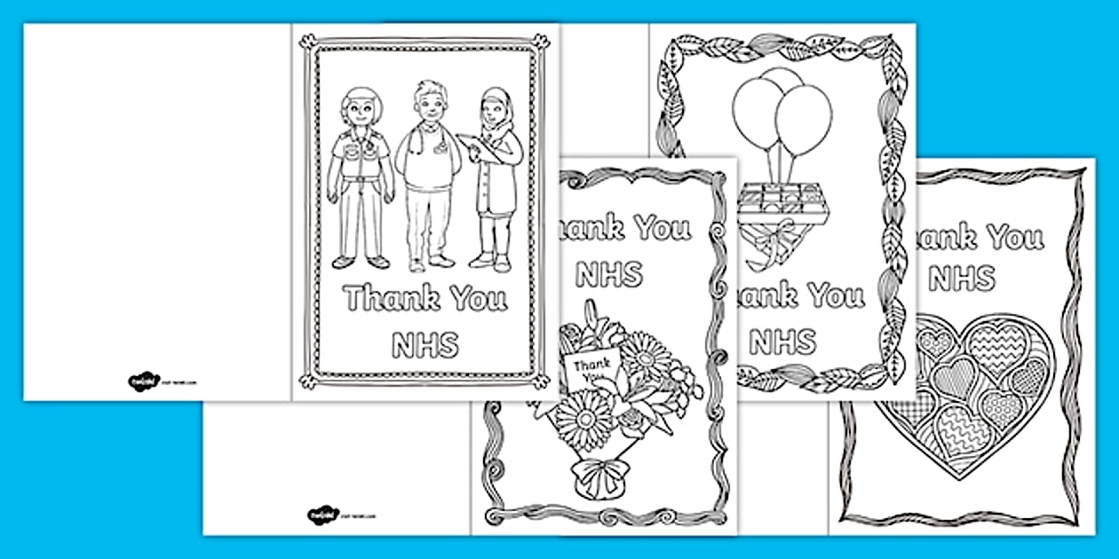 Editable Thank You NHS Cards (Hecho por educadores) - Twinkl