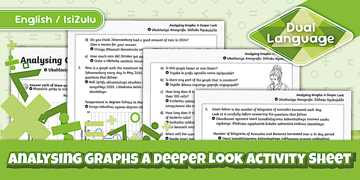 Analysing Graphs – A Deeper Look Activity Sheet