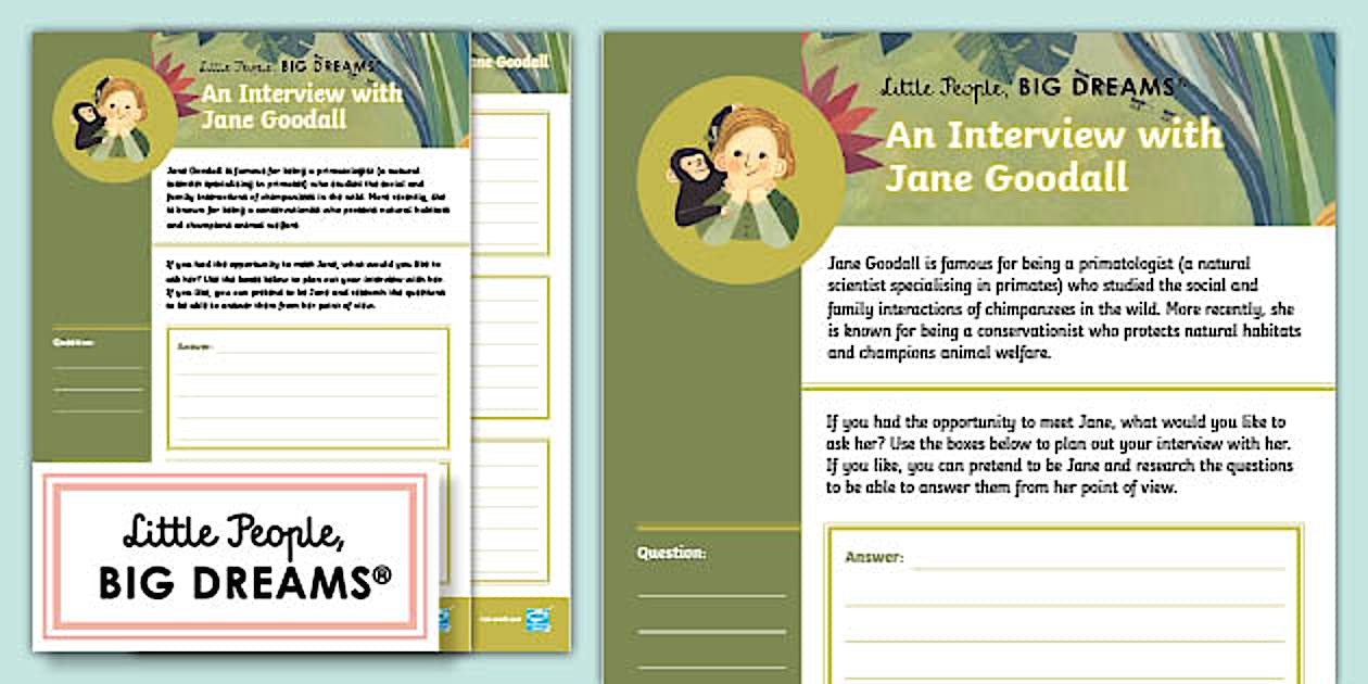 FREE! - Little People, Big Dreams: Jane Goodall Interview