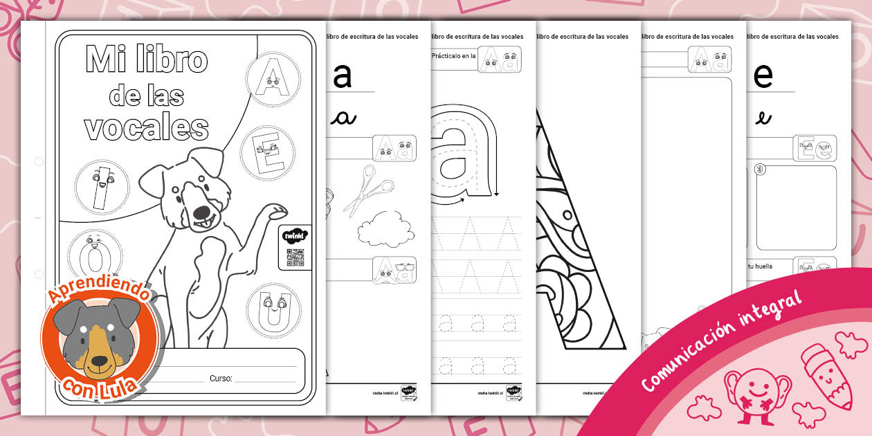 Caligrafía Horizontal | Vocales |Cuadernillo |Lectoescritura