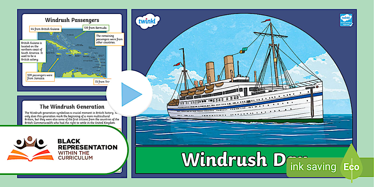 Windrush Day Assembly Presentation (teacher made) - Twinkl