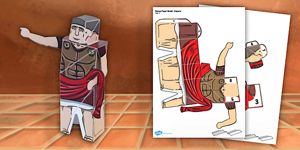 Ancient Rome Paper Model Emperor (teacher made) - Twinkl