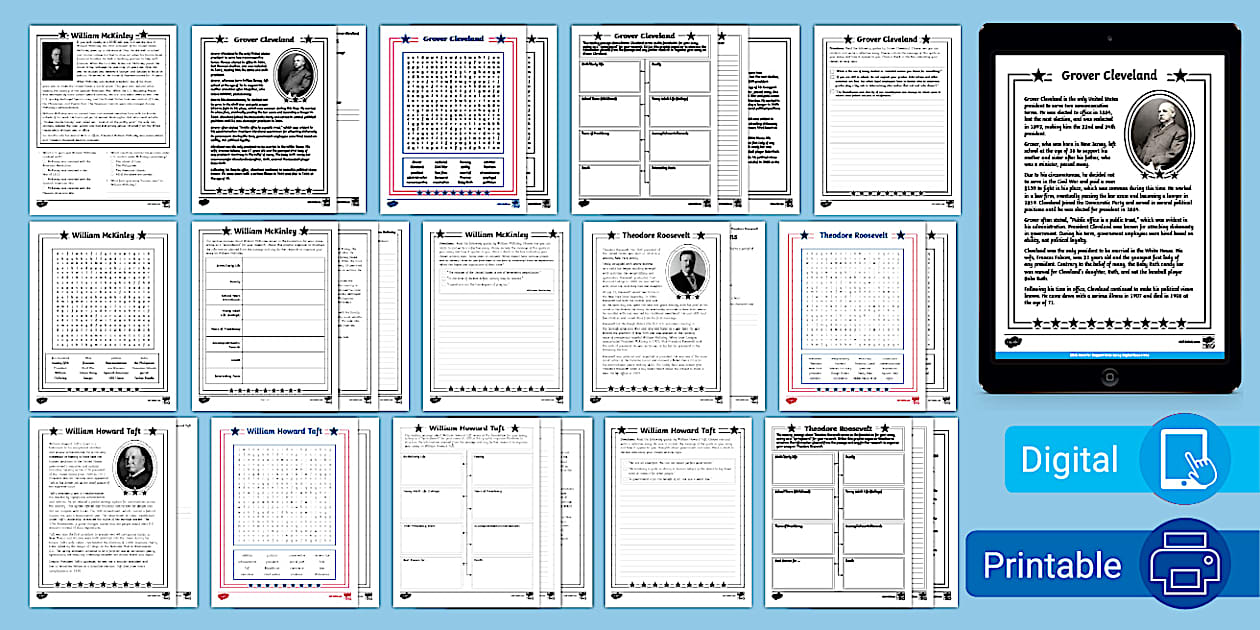 Presidents’ Pack Cleveland, McKinley, T. Roosevelt, Taft