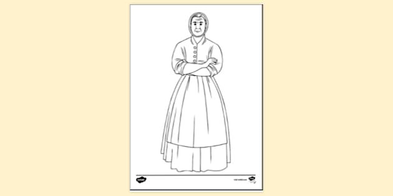 Grace Poole Colouring Sheet | Colouring Sheets - Twinkl