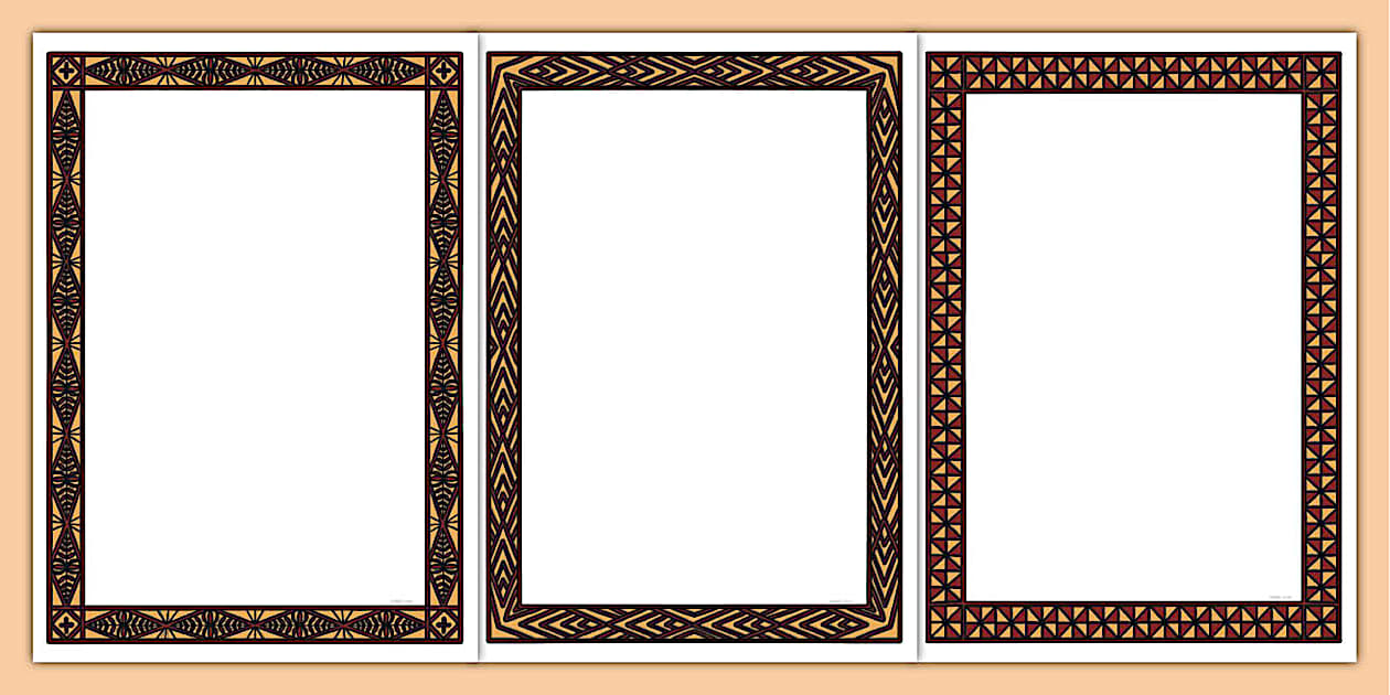 Tongan Language Week Page Borders (teacher made) - Twinkl