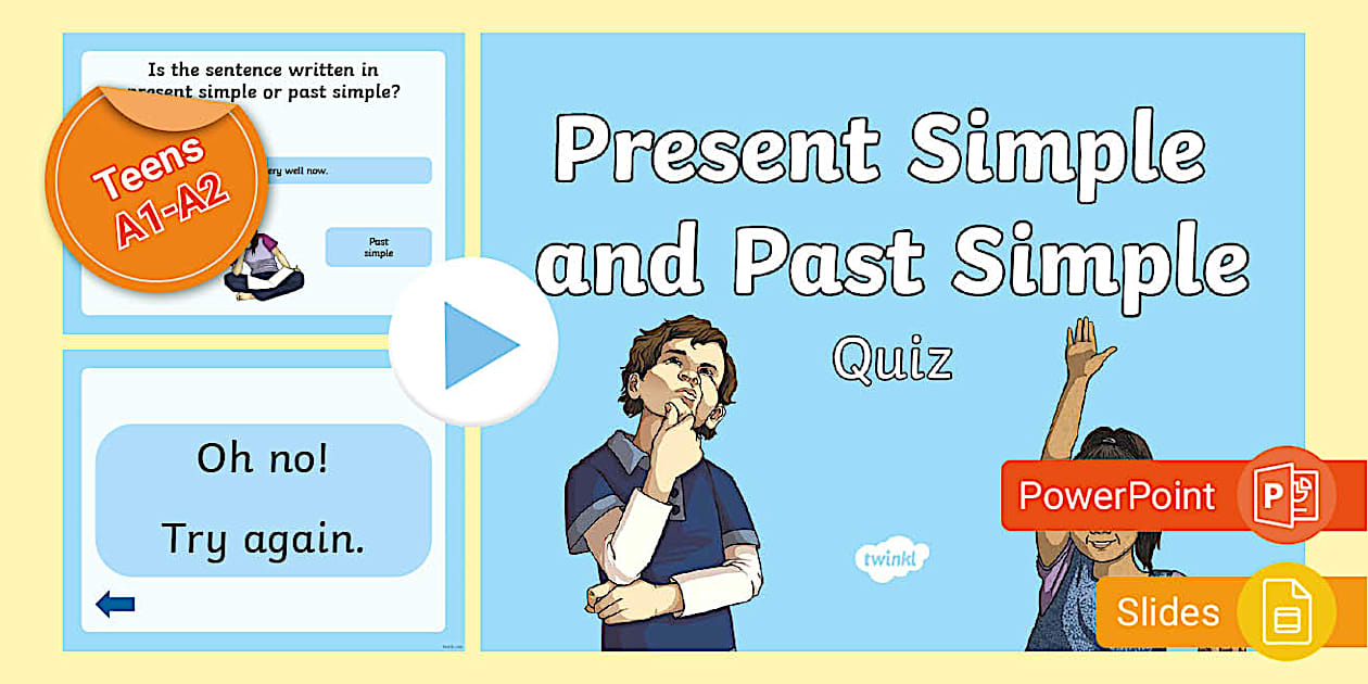 TEFL/ESL Present Simple or Past Simple Tense PowerPoint Quiz
