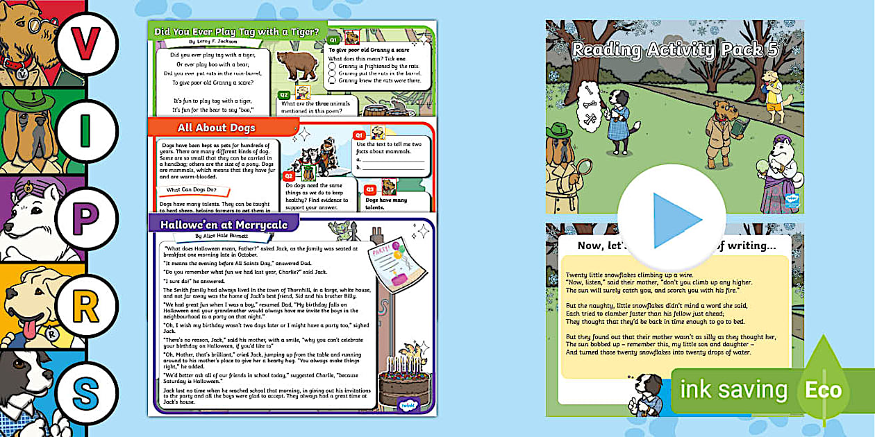 Year 2 Reading Activity Pack 5 - Twinkl