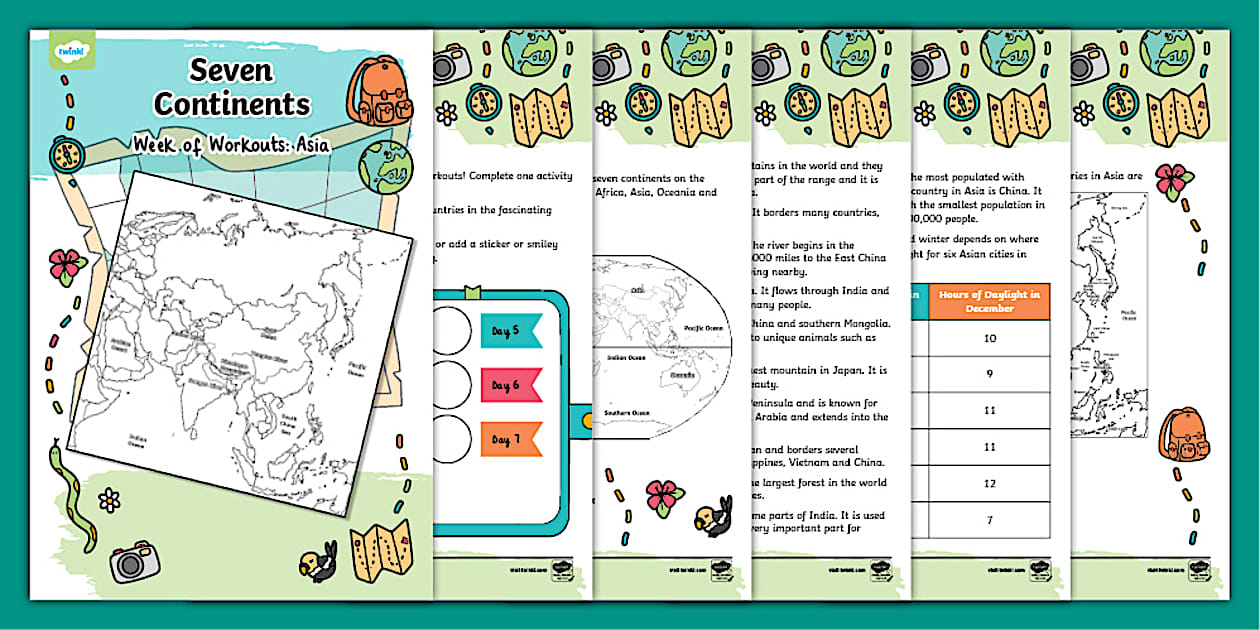 KS1 Asia Week of Workouts | Seven Continents Ages 5-7