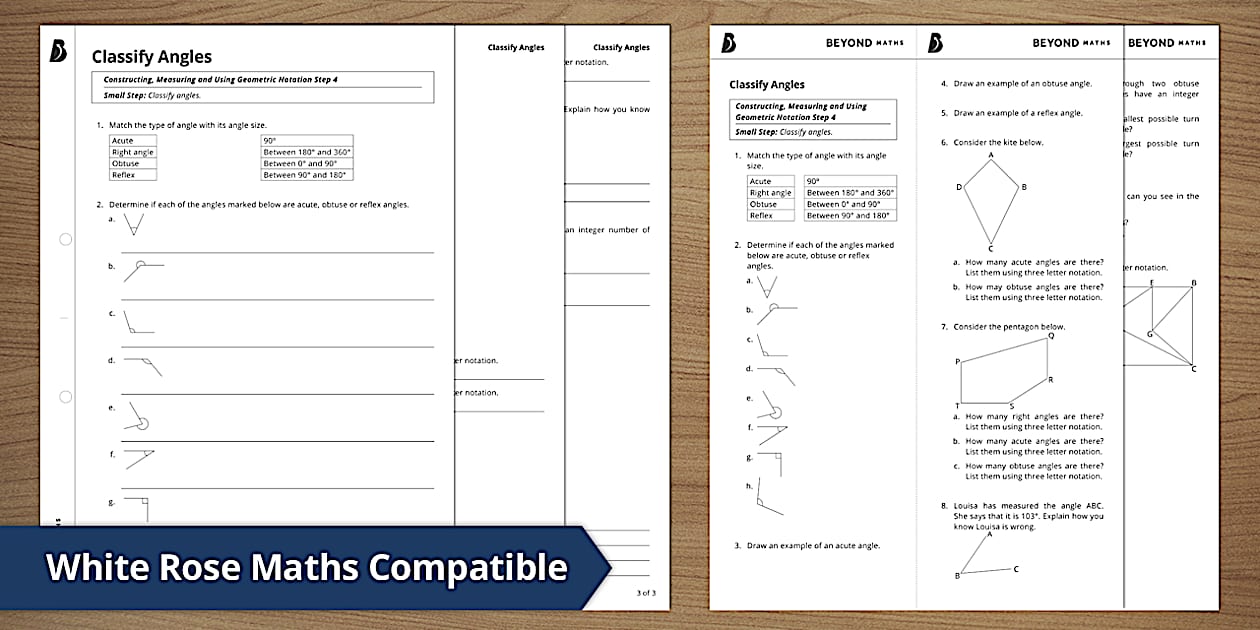 👉 Classify Angles (Lehrer gemacht) - Twinkl