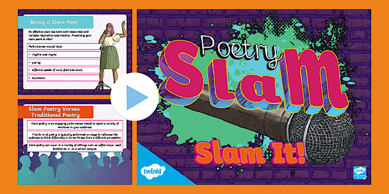 Slam Poetry PowerPoint with Quiz | ELA & Literature Resource