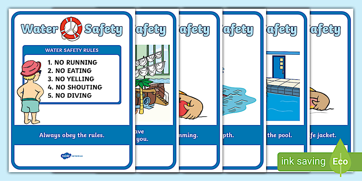 Water Safety Display Posters - Twinkl