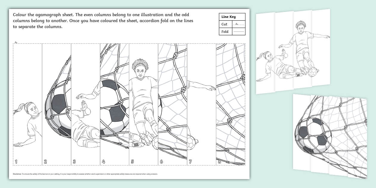 Soccer Agamograph (teacher made) - Twinkl