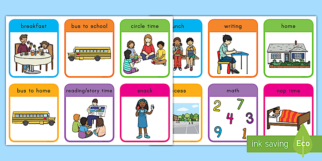 Editable Sequencing Cards: First Day of School - Twinkl
