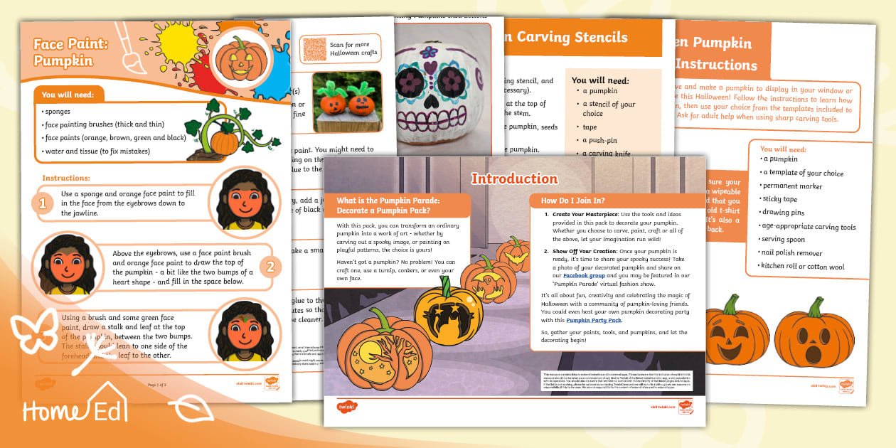 Pumpkin Parade: Decorate a Pumpkin Pack (teacher made)