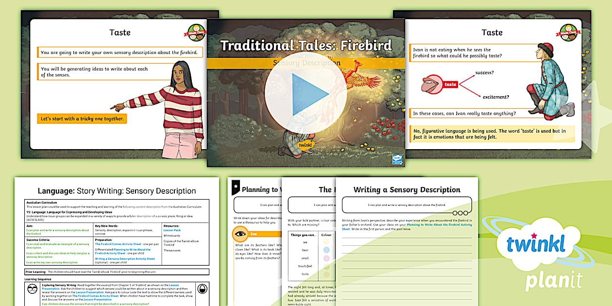 Year 5 Firebird: Story Writing (1) Lesson (teacher made)