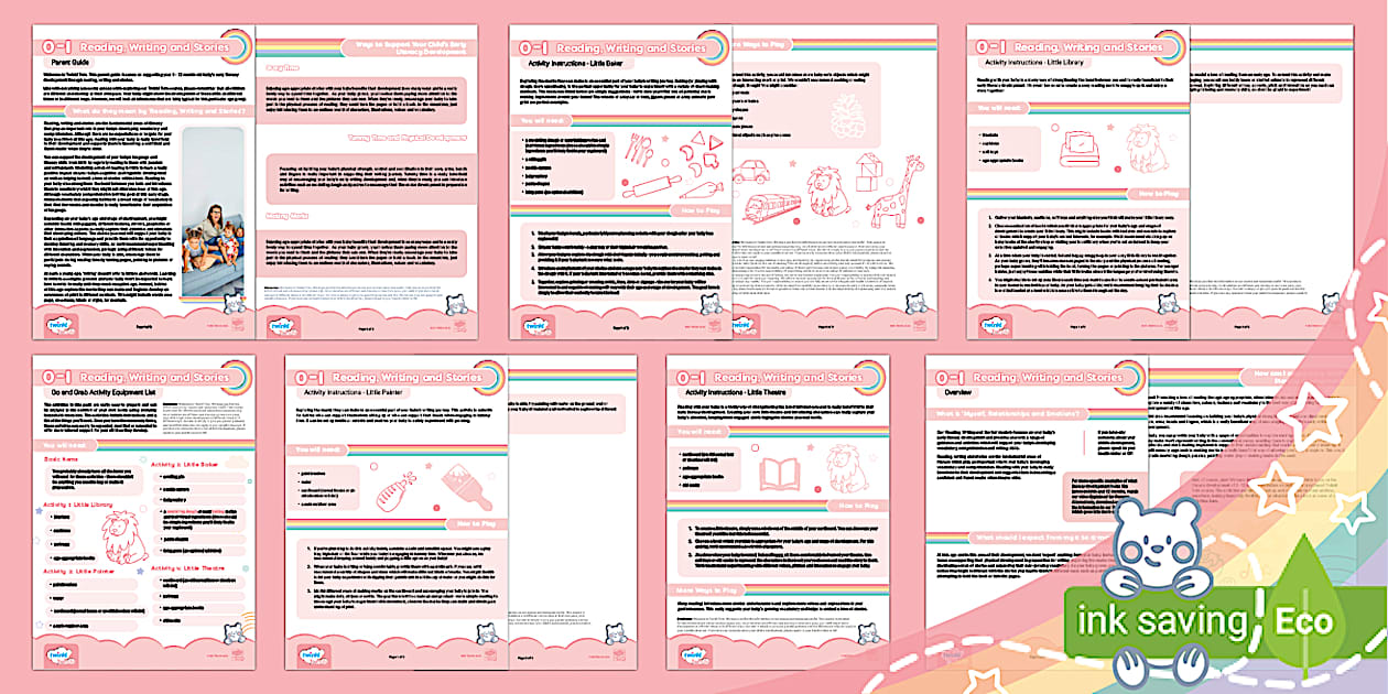 FREE! - Reading & Writing Stories Activity Pack 0-12 Months | Twinkl