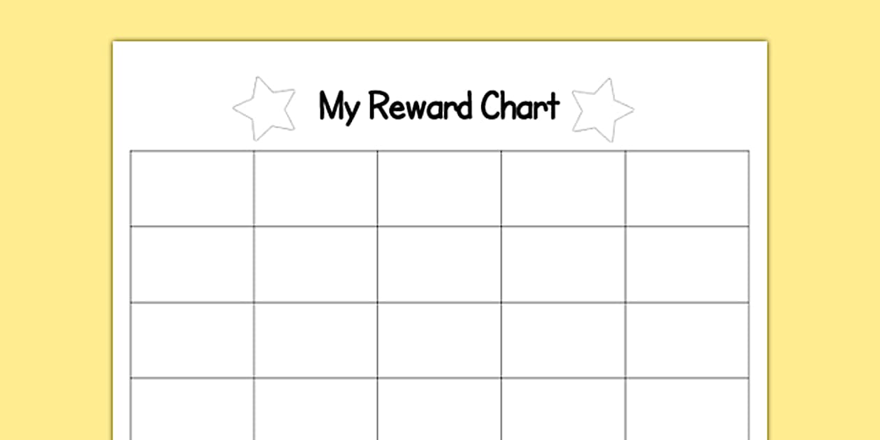 Editable Home Reward Chart | Parents Teaching Support