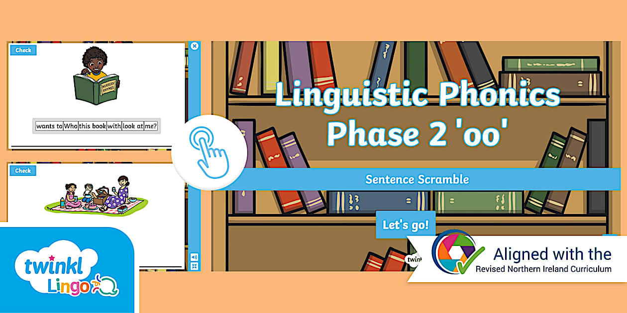 Linguistic Phonics Phase 2 'oo' Sentence Scramble Activity