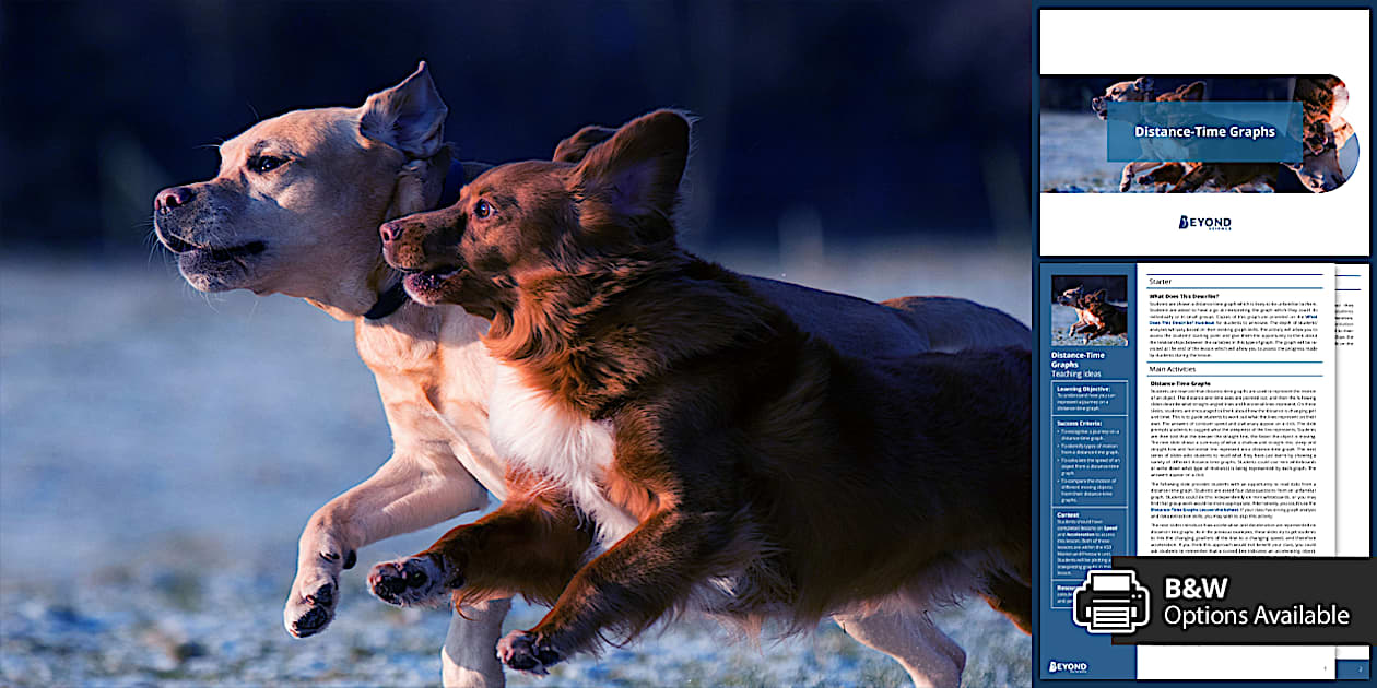 Motion and Pressure: Distance-Time Graphs Lesson Pack