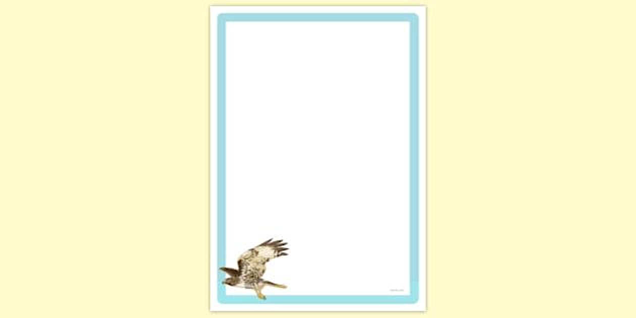 Hawk Page Border (Hecho por educadores) - Twinkl