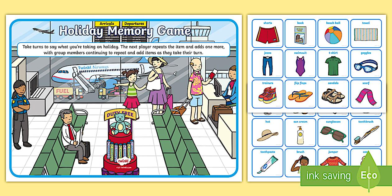 Holiday Memory Game (teacher made) - Twinkl