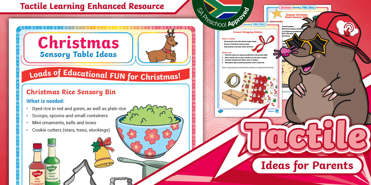 Preschool: Christmas- Sensory Table Ideas