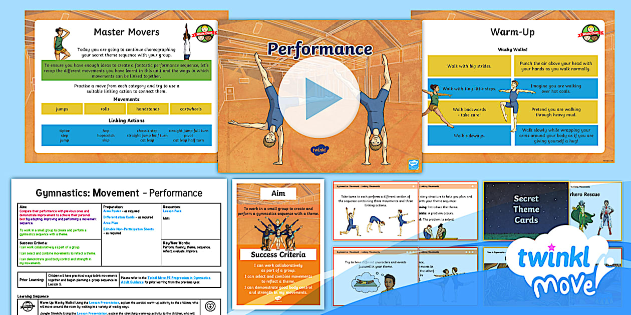 Performance - Year 4 PE Gymnastics Lesson (Teacher-Made)