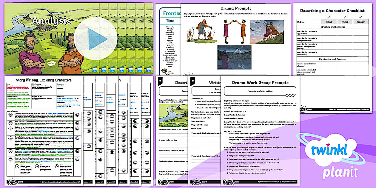 Myths and Legends: Romulus and Remus Y4 Story Writing Genre Unit Pack