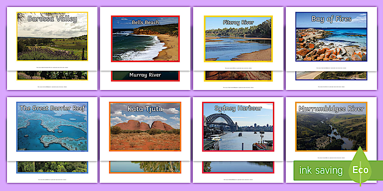 Australian States and Territories Natural Features Photo Pack