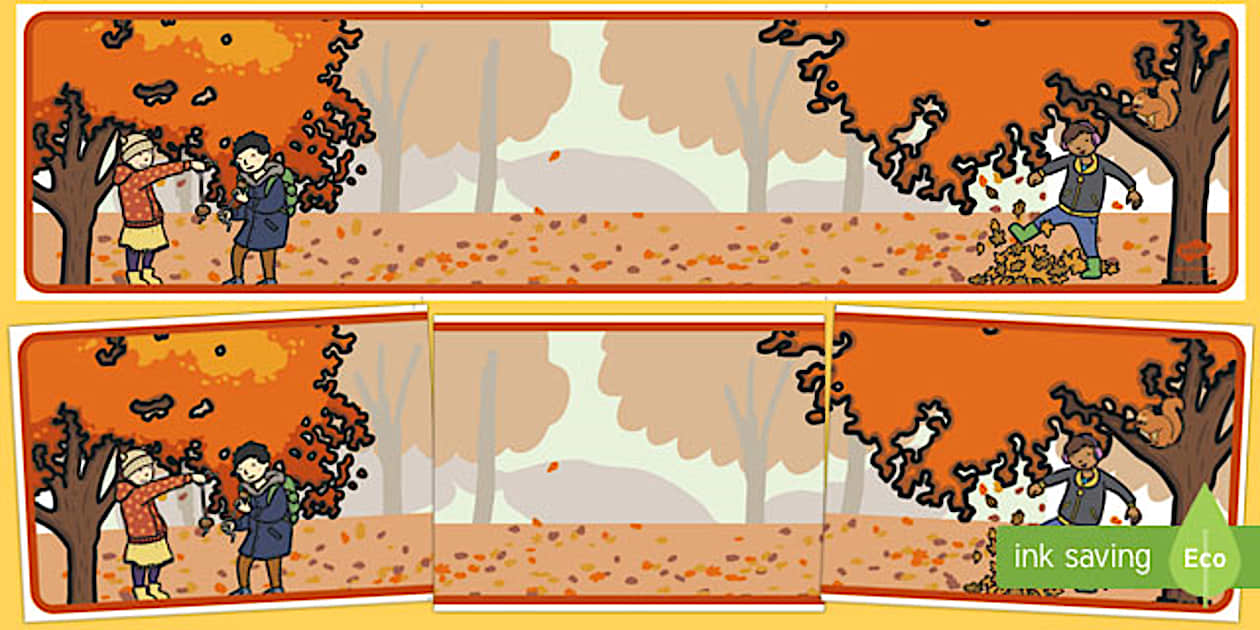 Editable Fall Leaves Banner (Teacher-Made) - Twinkl