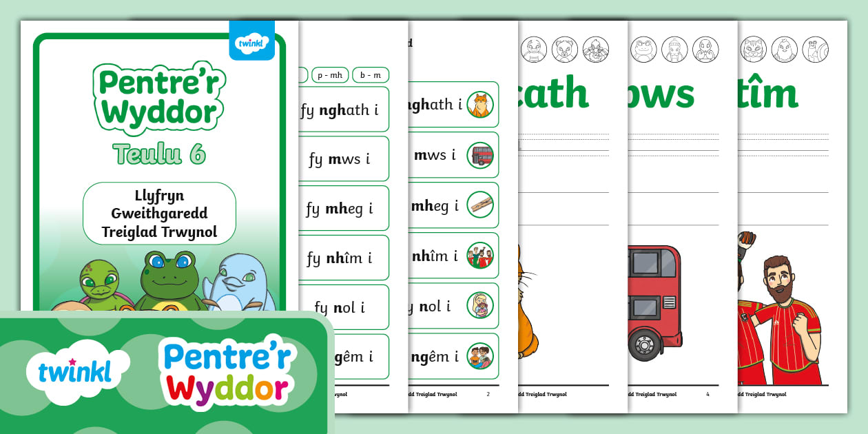 Pentre'r Wyddor Teulu 6: Llyfryn Gweithgaredd Treiglad Trwynol