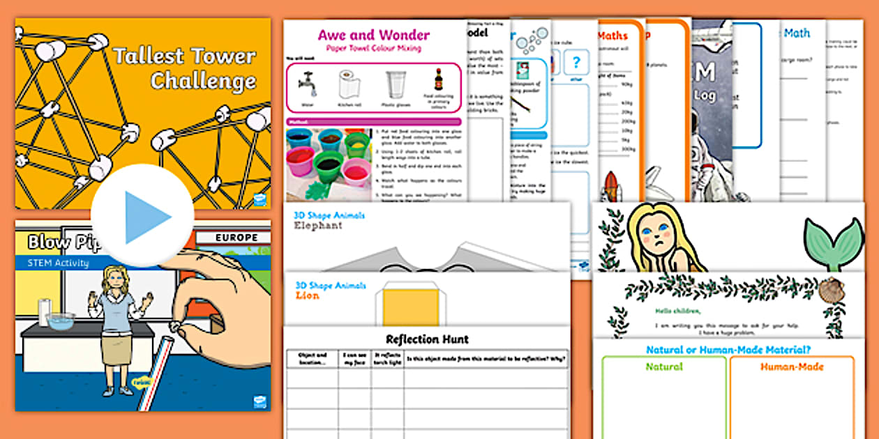 First Level P3 STEM Home Learning Resource Pack - Twinkl