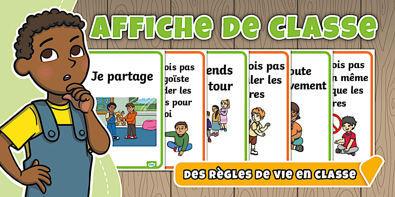 Posters des règles de vie en classe | Ressources pédagogiques