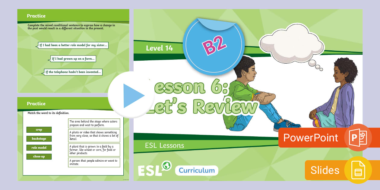 ESL Curriculum Level 14 Lesson 6