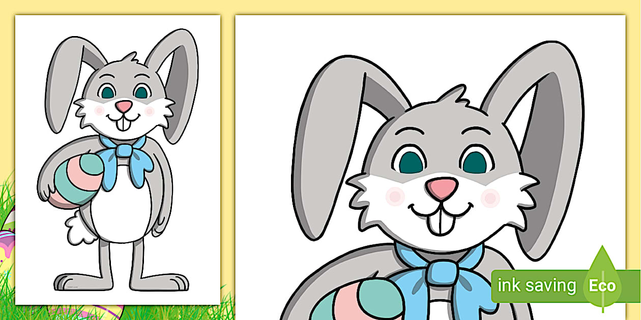 Easter Bunny Cut-Out (teacher made) - Twinkl