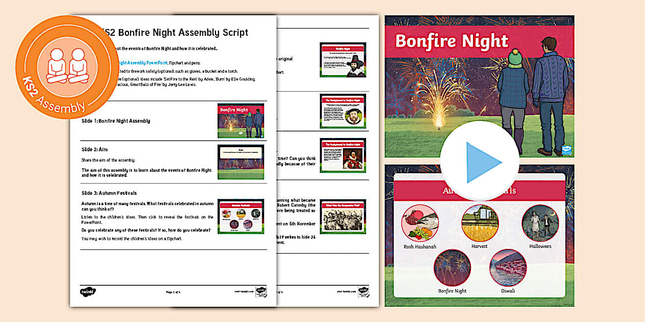 Bonfire Night Assembly KS2 - Primary Resources - Twinkl