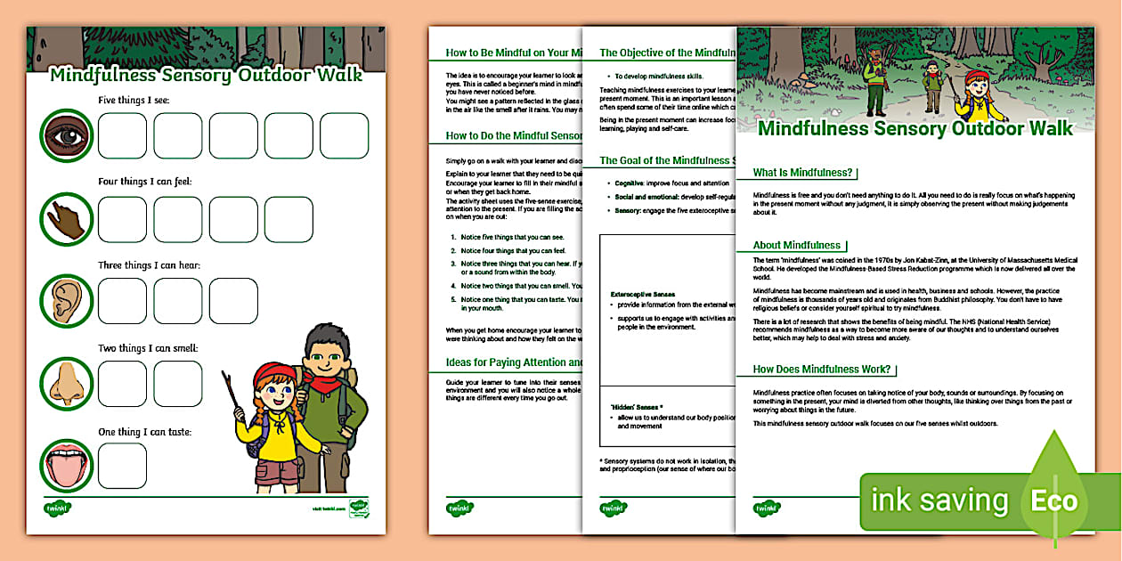 FREE! - OT: Mindfulness Sensory Outdoor Walk (Teacher-Made)
