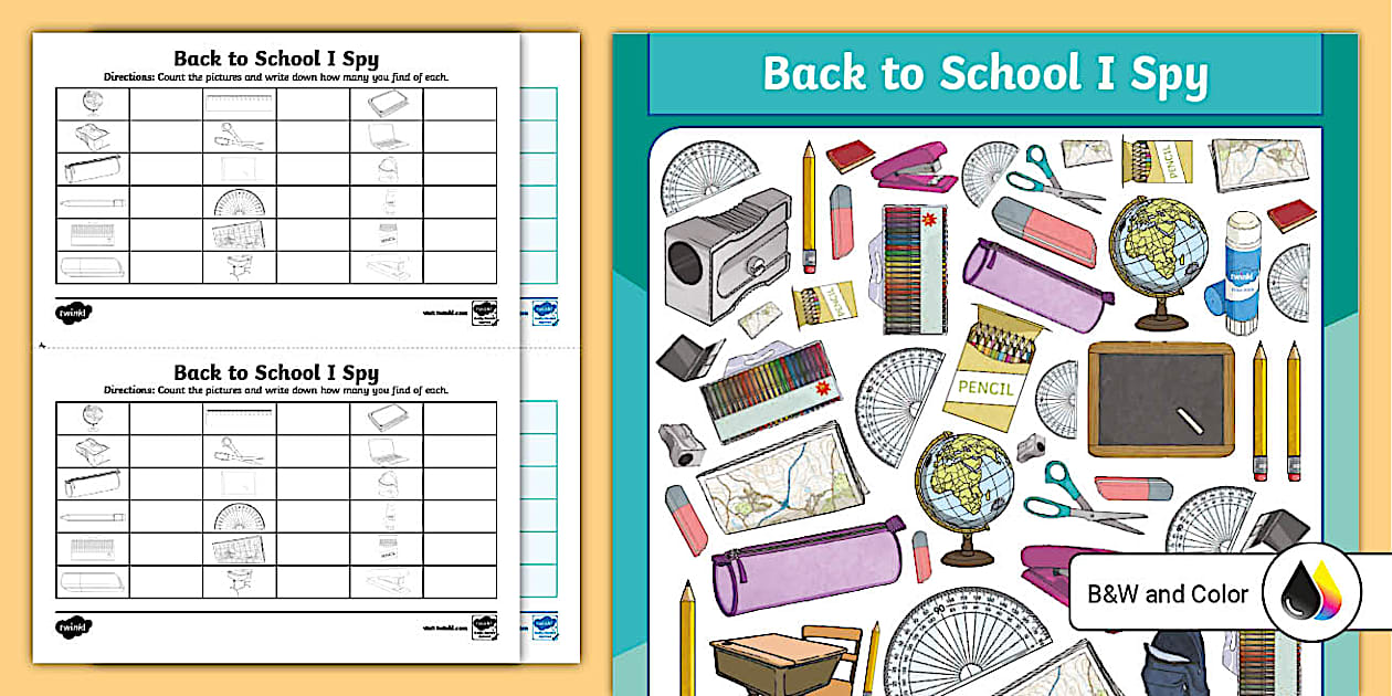 Back to School Counting Game for Kids | Twinkl USA - Twinkl