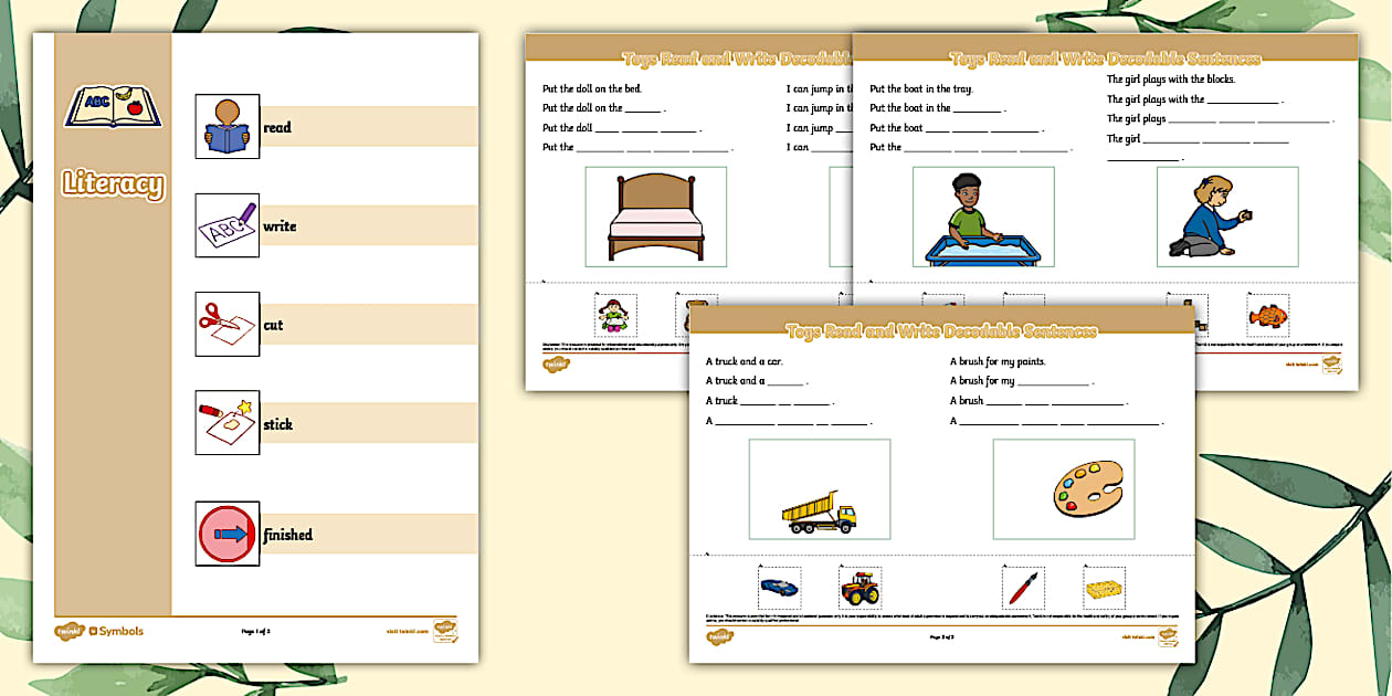 * NEW * SEND Structured Steps: Toys Read and Write Decodable Sentences